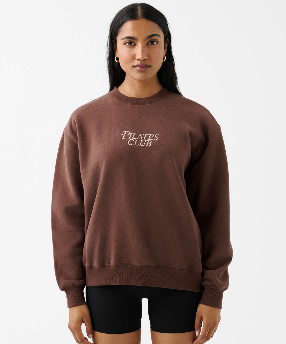 Pilates Club Sweater - Brown | MoveActive